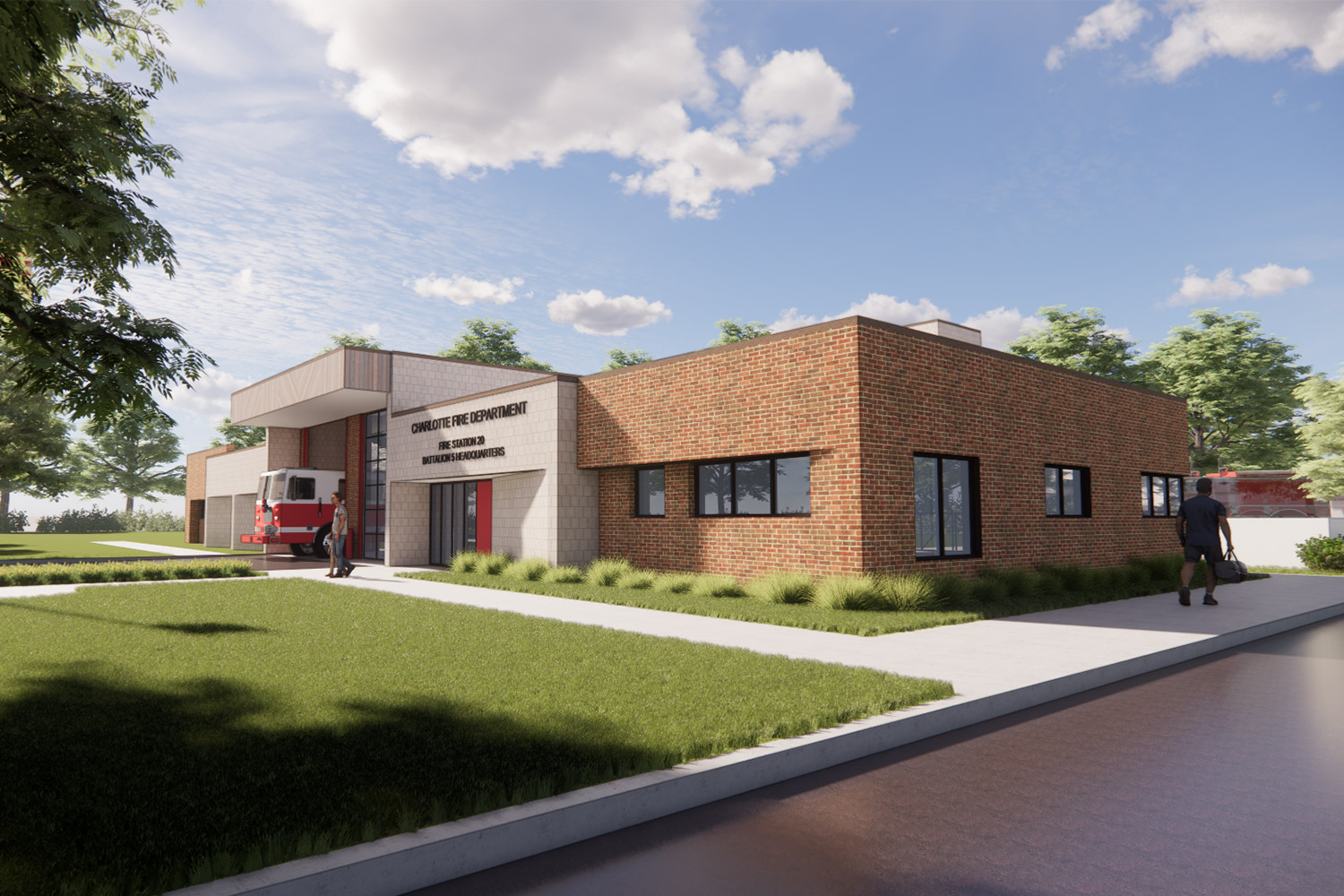 Charlotte Fire Department Fire Station 20 Addition - cdesign